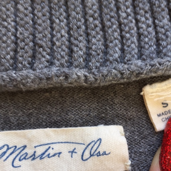 Martin + Osa | Sweaters | Martin Osa Supersoft Gray Cardigan Ribbed ...